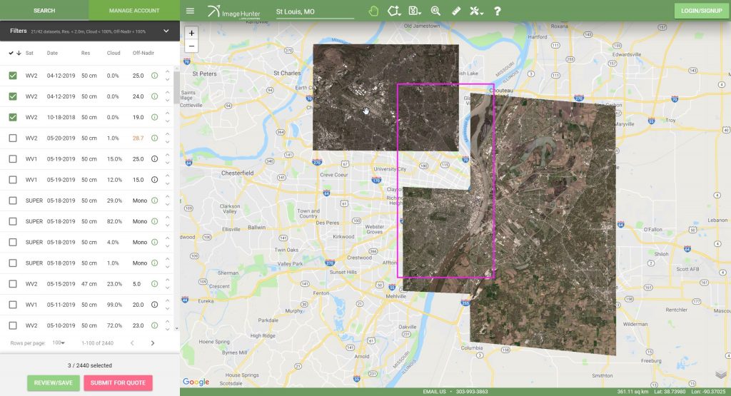 Image Hunter Updates – 50-cm Vricon DEMs Are Live + UTC Times for Maxar ...