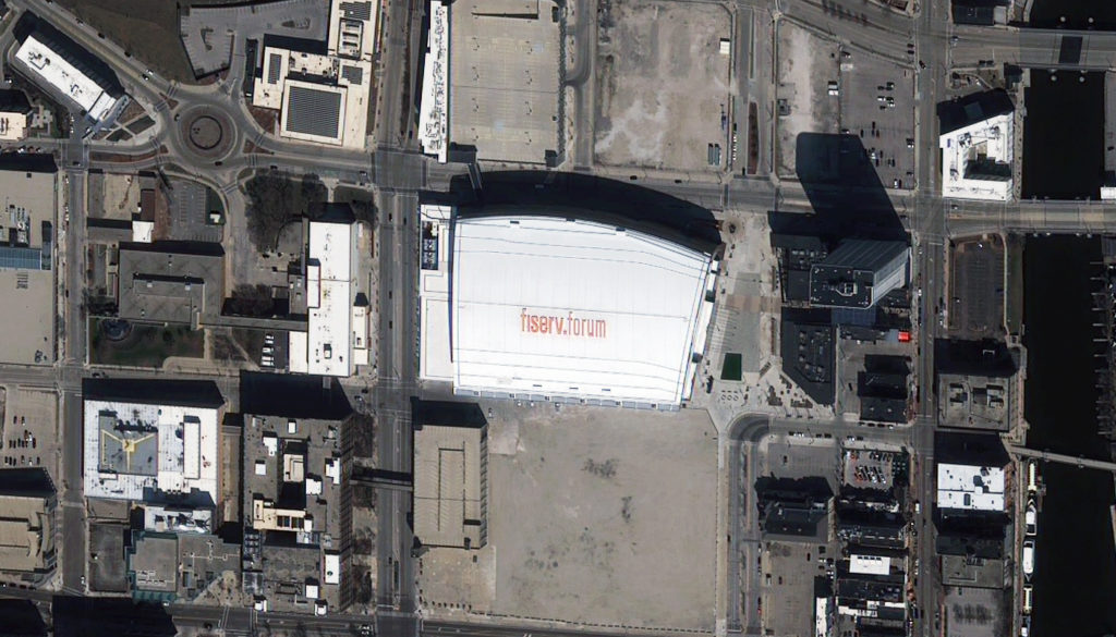 The Pléiades 1 – SPOT 6/7 Stadium of the Month – Fiserv Forum - Apollo ...