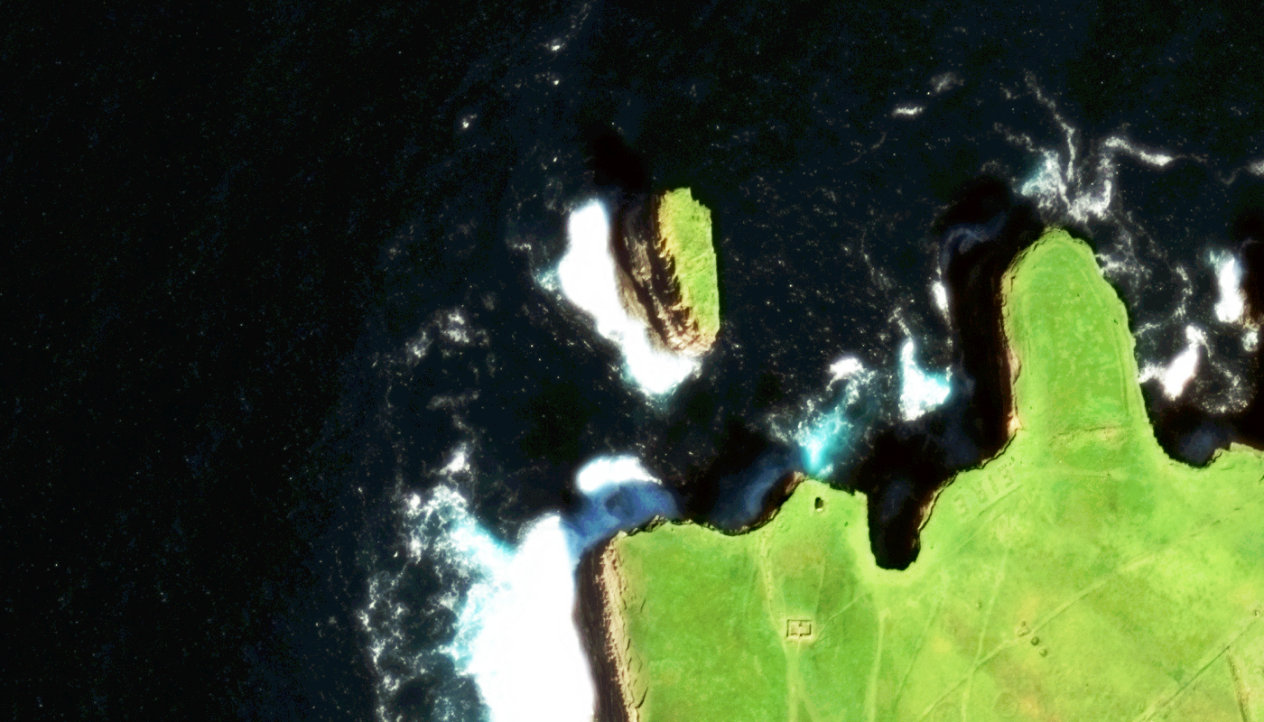 30-cm Color WorldView-3/4 Image of the Month – Dun Briste Sea Stack ...