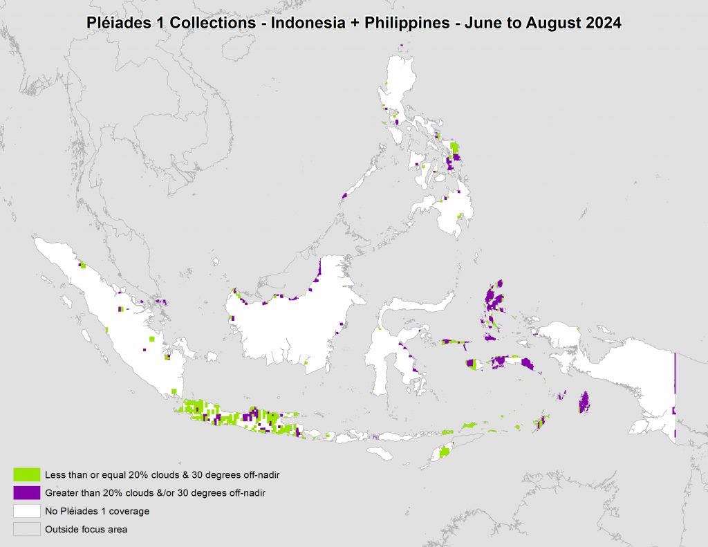 High-Resolution Imagery Collections – Pléiades 1 – Indonesia and Philippines, June to August ...